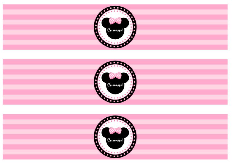 Download These Free Pink Minnie Mouse Party Printables! | Catch My Party