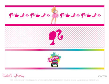 FREE BARBIE "Let's Go Party" Printables! | Catch My Party
