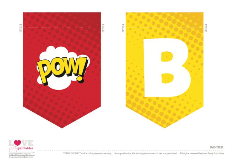 Awesome Superhero Party Printables (FREE Download)! | Catch My Party