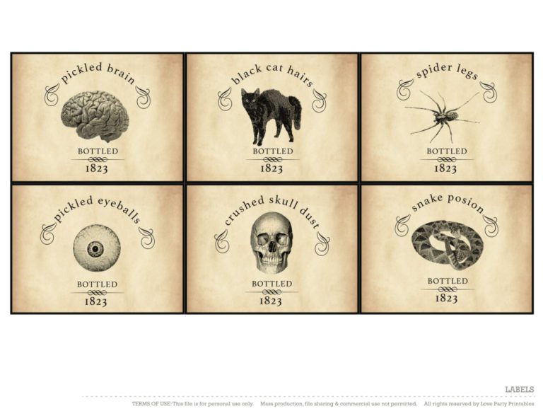 Download the Best FREE Gothic Halloween Party Printables! | Catch My Party