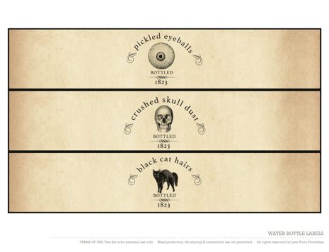 Download the Best FREE Gothic Halloween Party Printables! | Catch My Party