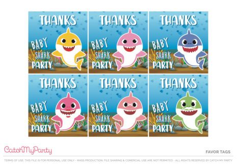 Download These Fun Free Baby Shark Party Printables, Now! | Catch My Party