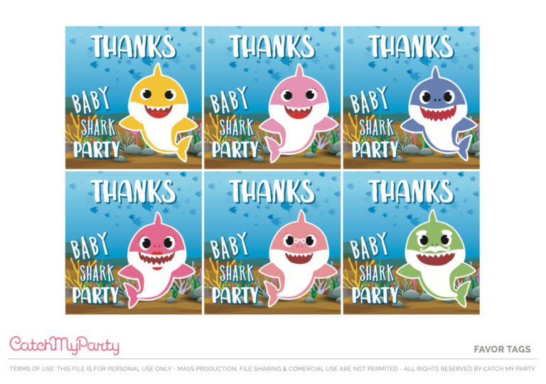 Download These Fun Free Baby Shark Party Printables, Now! | Catch My Party