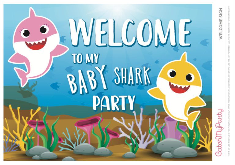 Download These Fun Free Baby Shark Party Printables, Now! | Catch My Party