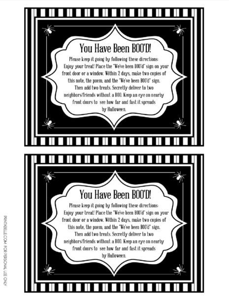 FREE "You've Been BOOed!" Halloween Printables! | Catch My Party