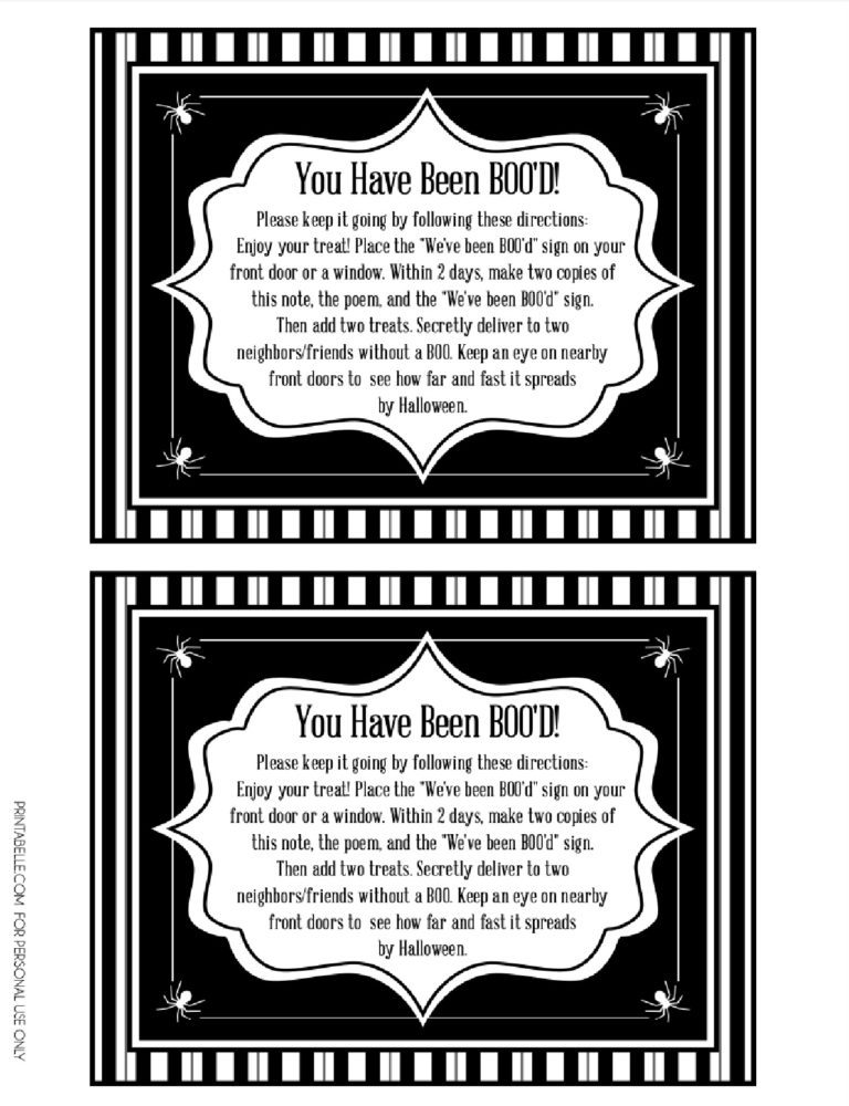 FREE "You've Been BOOed!" Halloween Printables! | Catch My Party