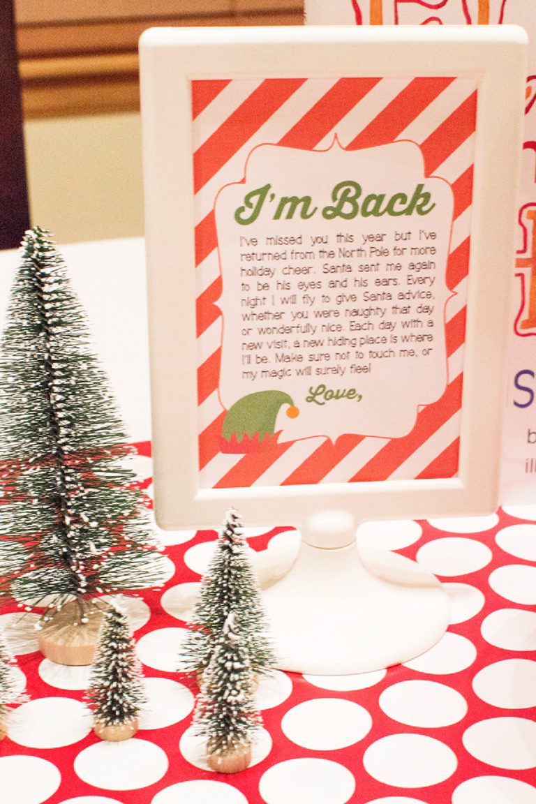 FREE Elf on a Shelf North Pole BREAKFAST PRINTABLES!🎄 | Catch My Party