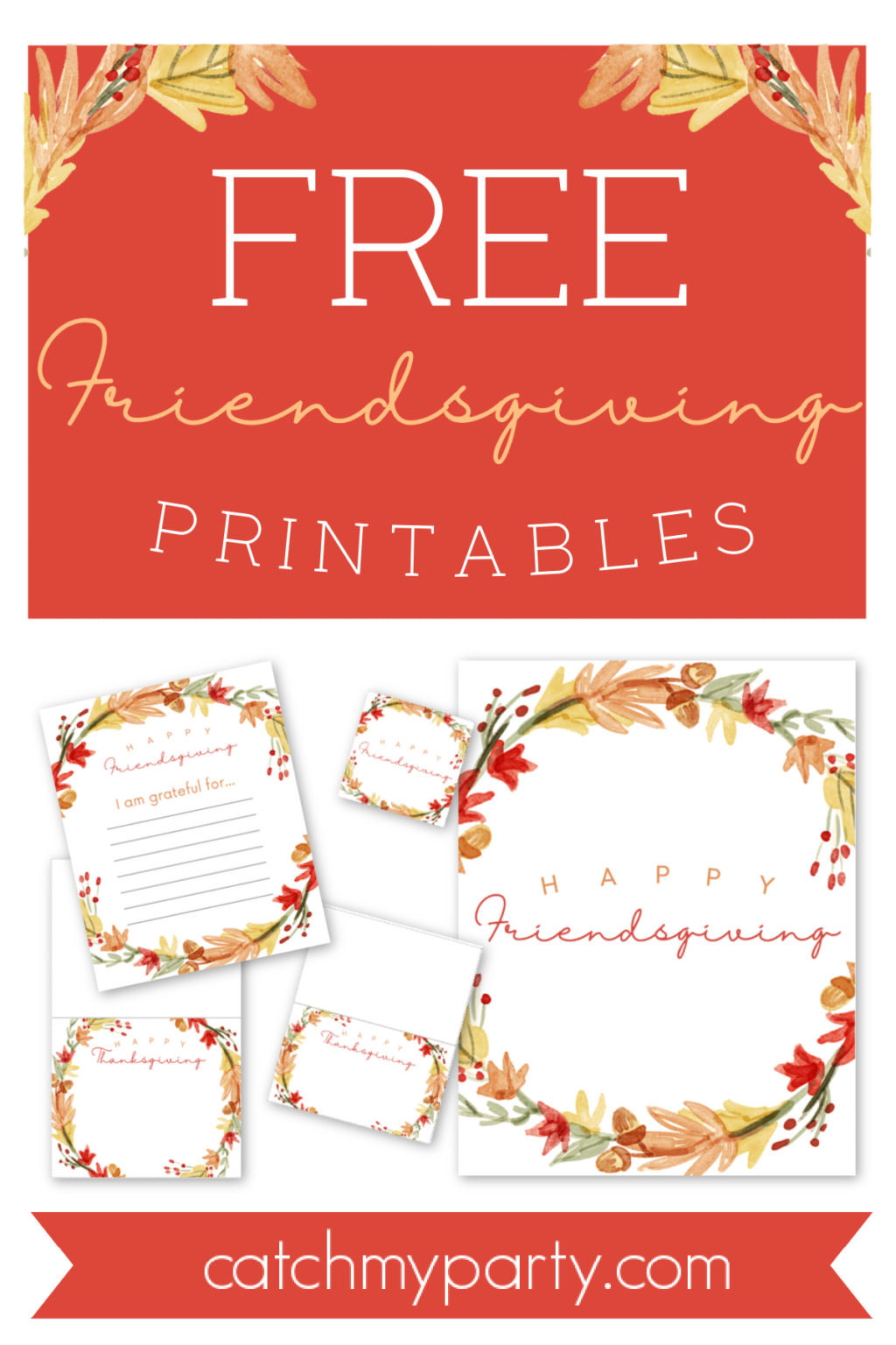 Download these FREE Friendsgiving Printables! (Full Collection)🍗 ...