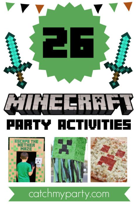 26 Awesome Minecraft Party Activities and Games! | Catch My Party