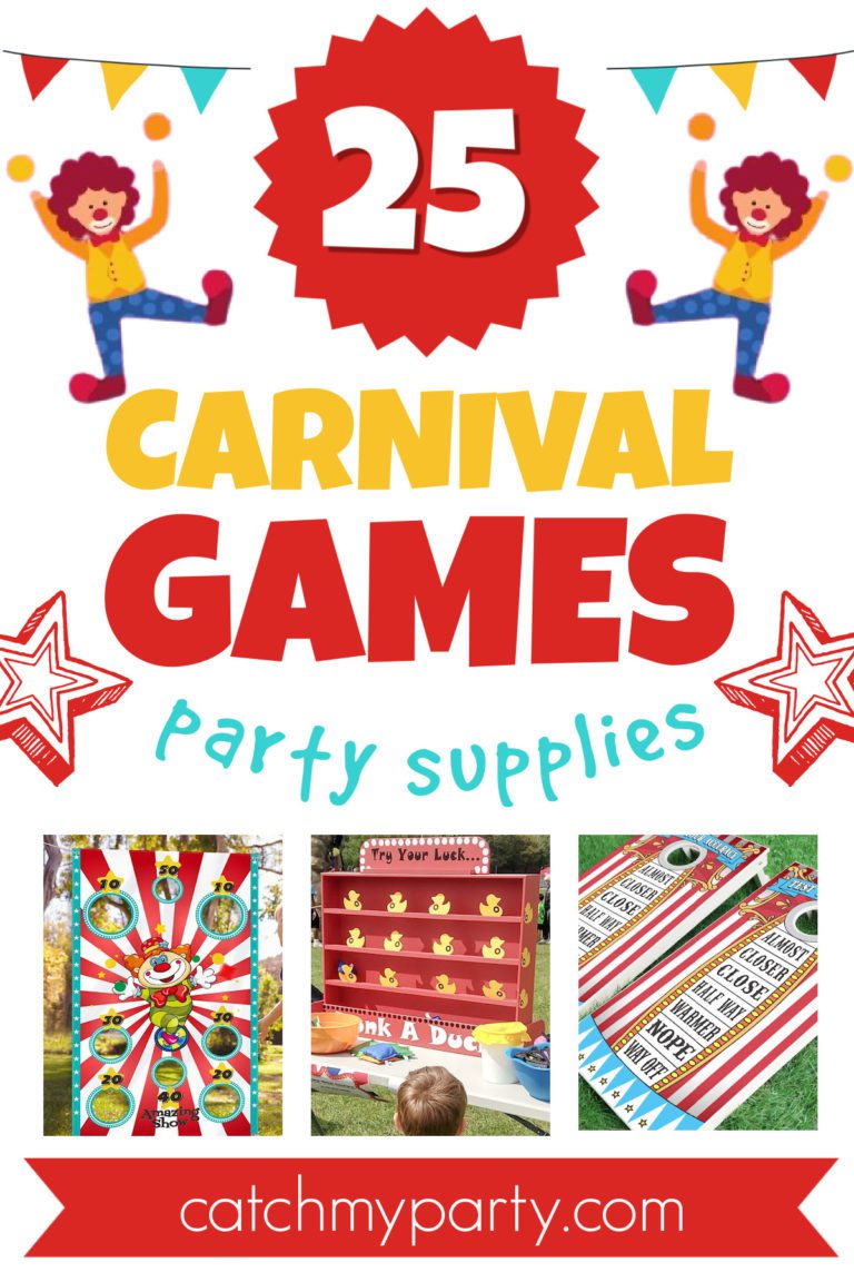 Have Fun With These 25 Carnival Games Party Supplies! | Catch My Party