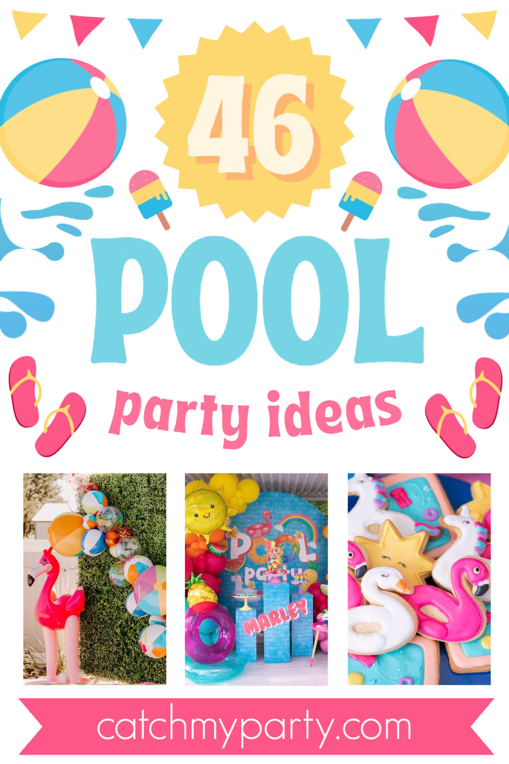 46 Fun and Colorful Pool Party Ideas! | Catch My Party