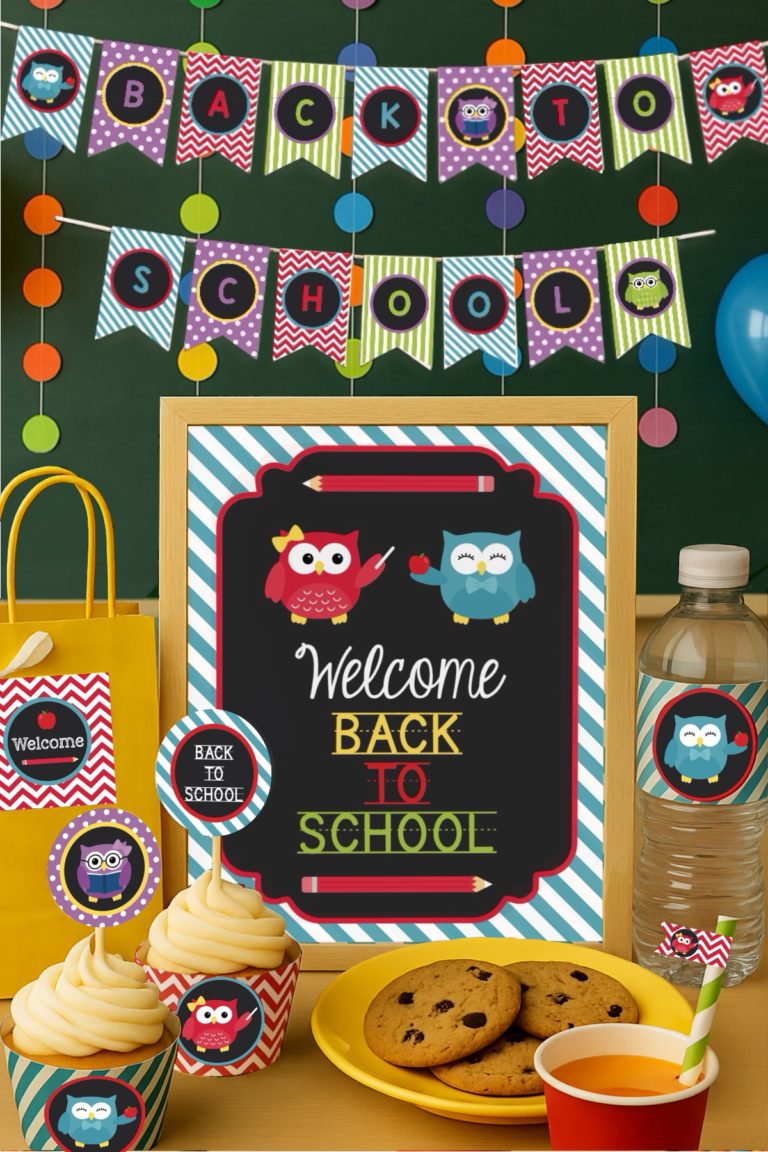 🦉 Free Owl Back-to-School Printables for Parties and Classrooms📚 ...
