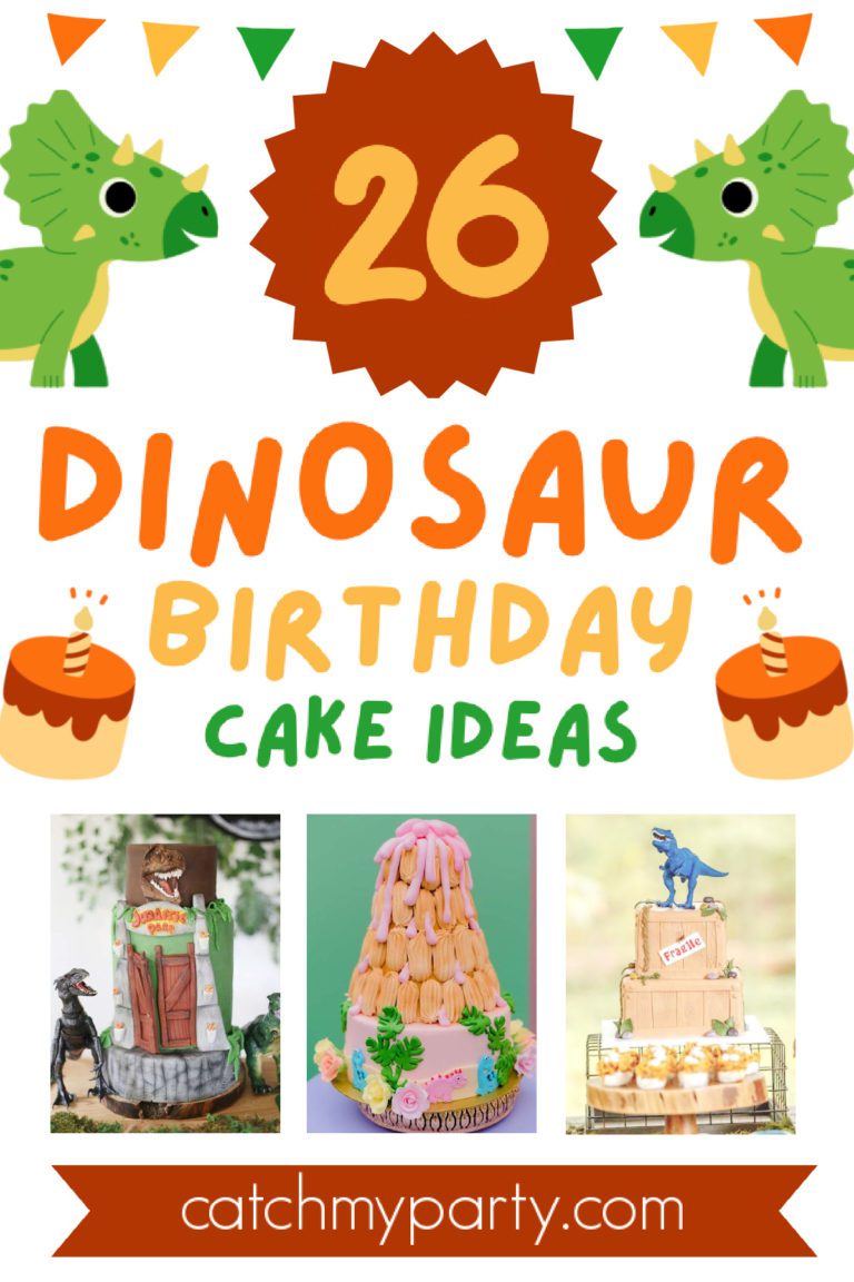 26 Fab & Easy Dinosaur Birthday Cake Ideas! | Catch My Party