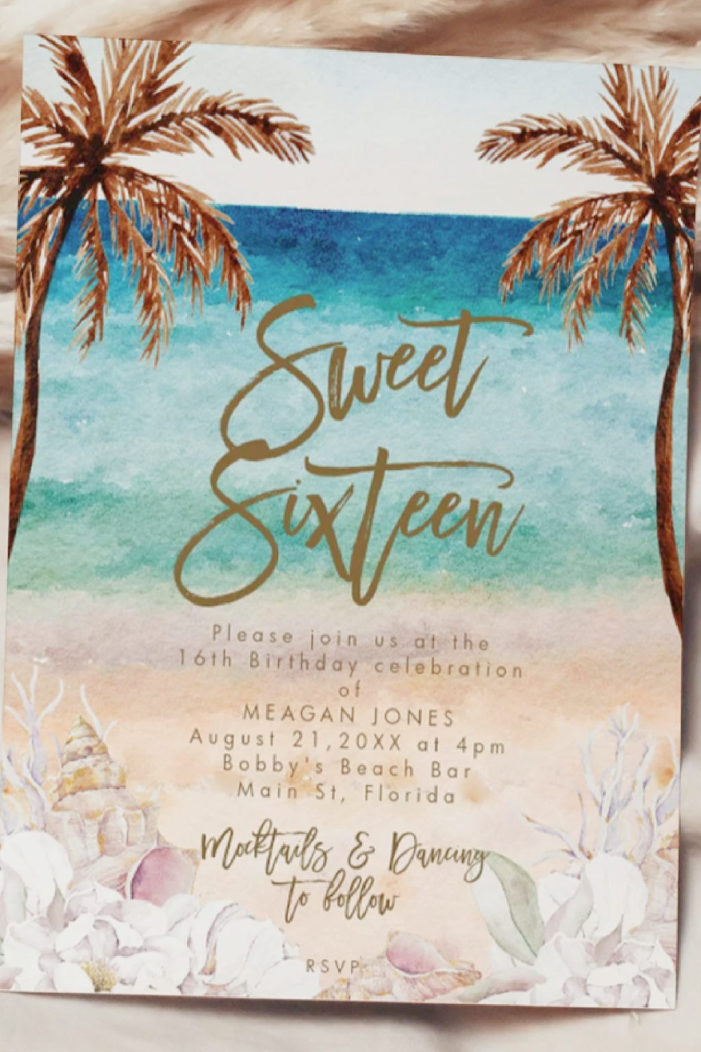 The 25 Most Glamorous Sweet 16 Party Invitations! | Catch My Party