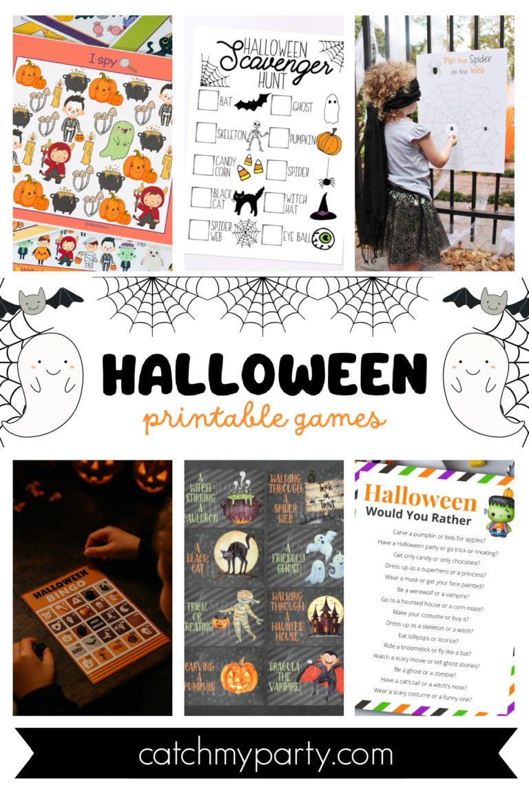 21 Fun & Free Halloween Kids Activity Printables! | Catch My Party