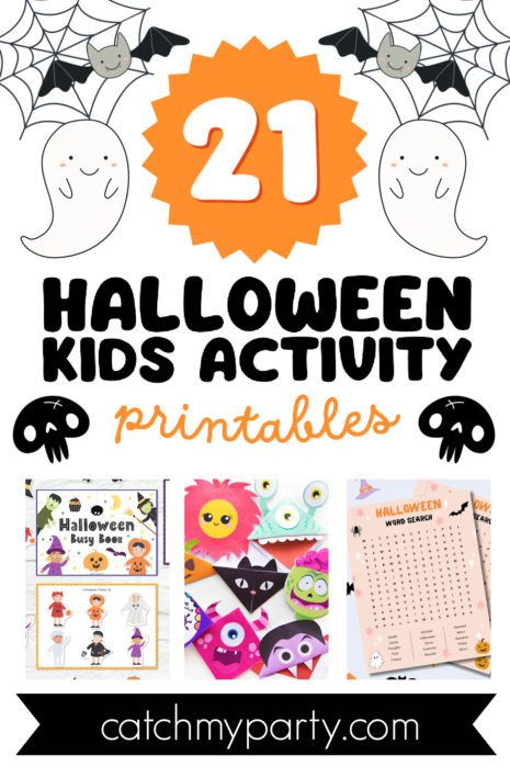 21 Fun Creepy Halloween Kids Activity Printables! | Catch My Party