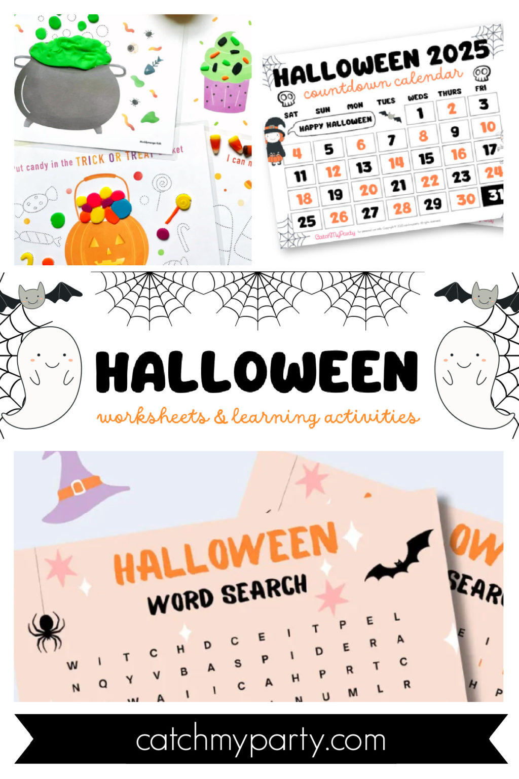 21 Fun & Free Halloween Kids Activity Printables! | Catch My Party