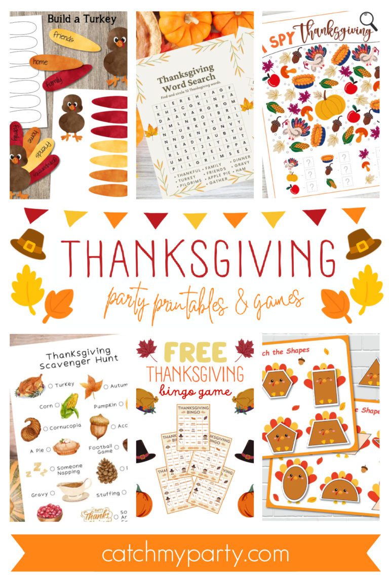 30 FANTASTIC Thanksgiving Party Activities for Kids and Adults!🙌 ...