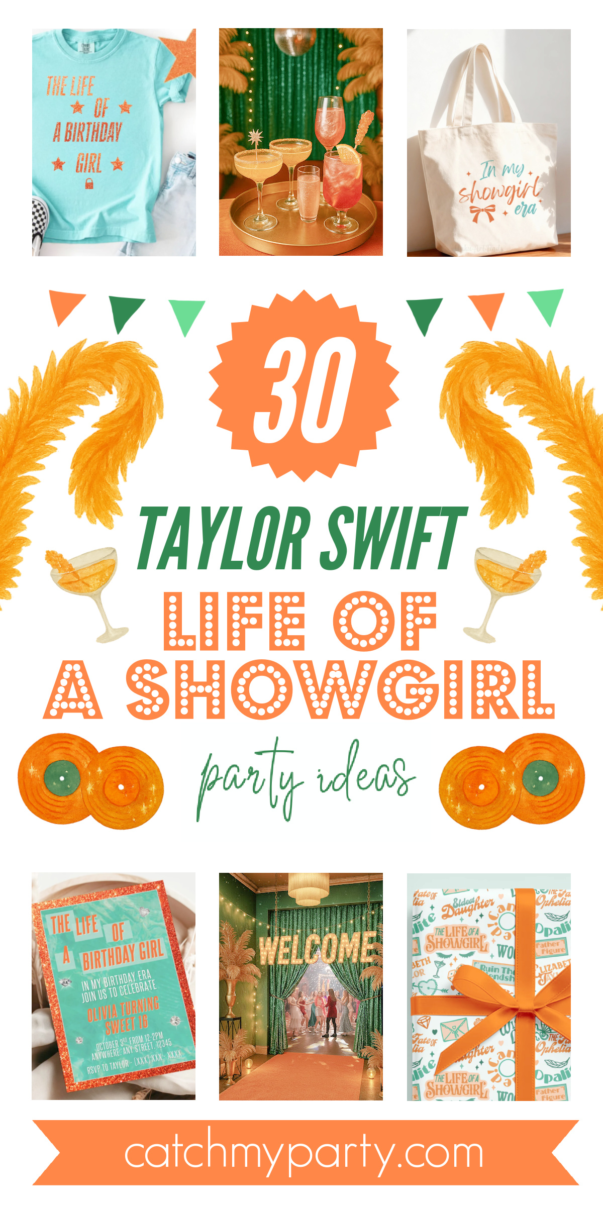 FREE Printable 'Life of a Showgirl' Bingo Game 🪩 | Catch My Party