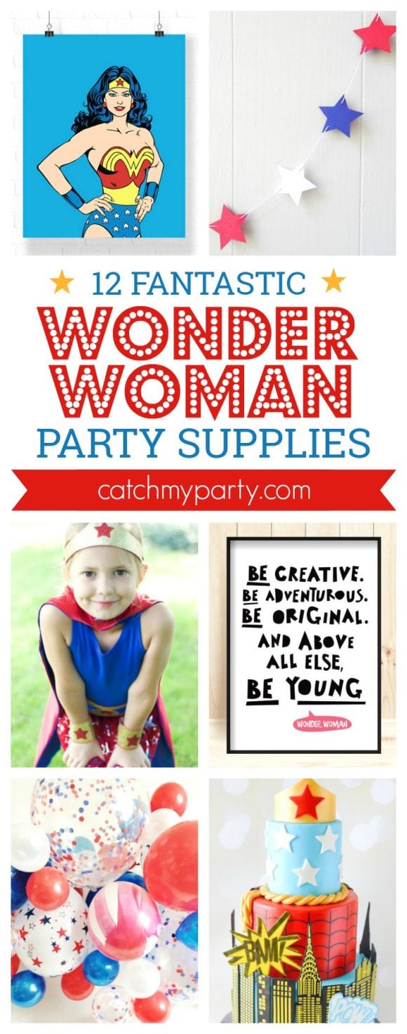 Wonder Woman Party Ideas for a Girl Birthday | Catch My Party