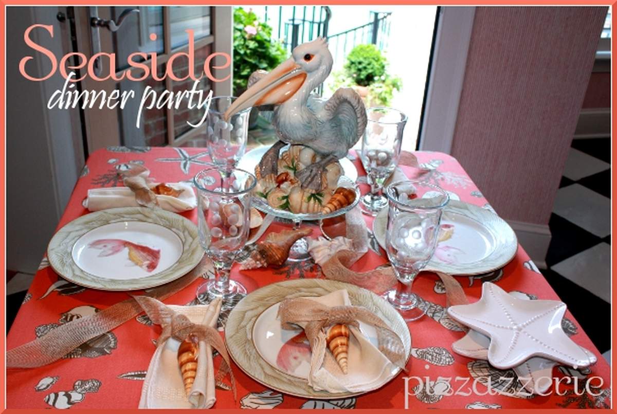Nautical / Dinner Party "Seaside Dinner Party" | Catch My Party