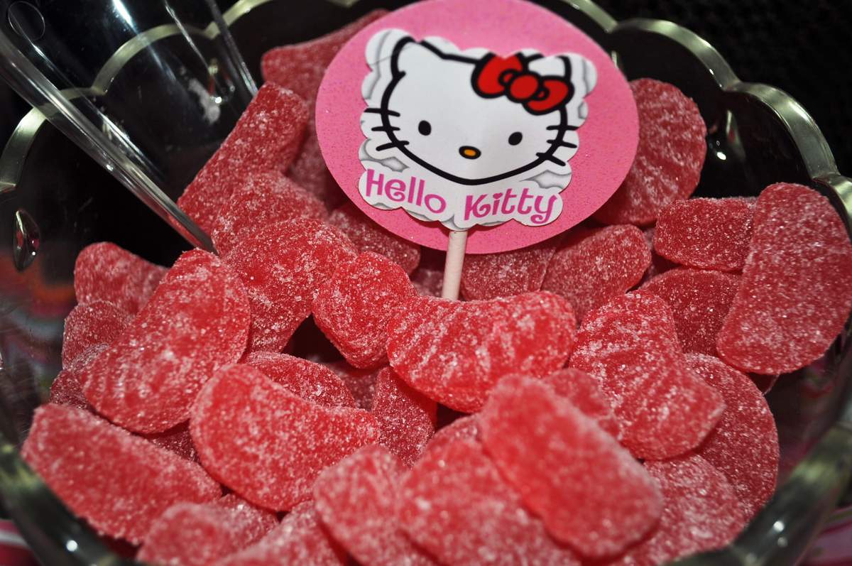 **BLINGED out HELLO KITTY** Baby Shower Party Ideas | Photo 18 of 19 ...