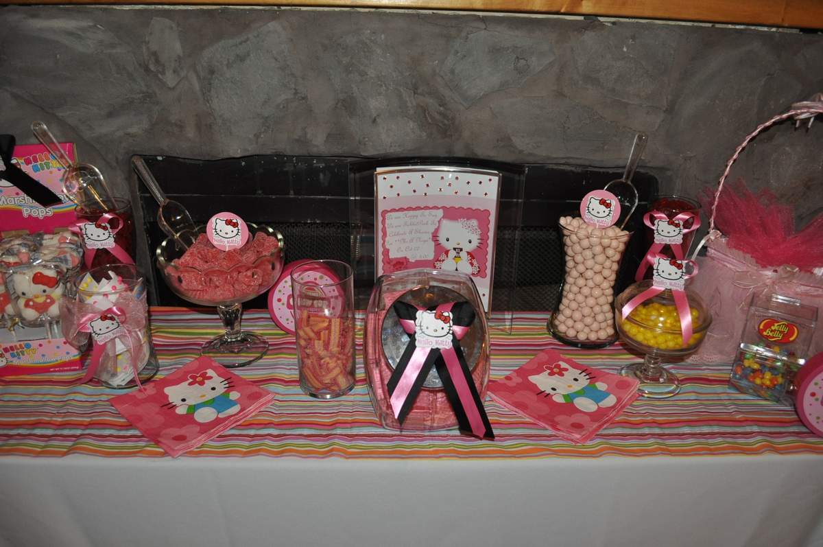 **BLINGED out HELLO KITTY** Baby Shower Party Ideas | Photo 18 of 19 ...