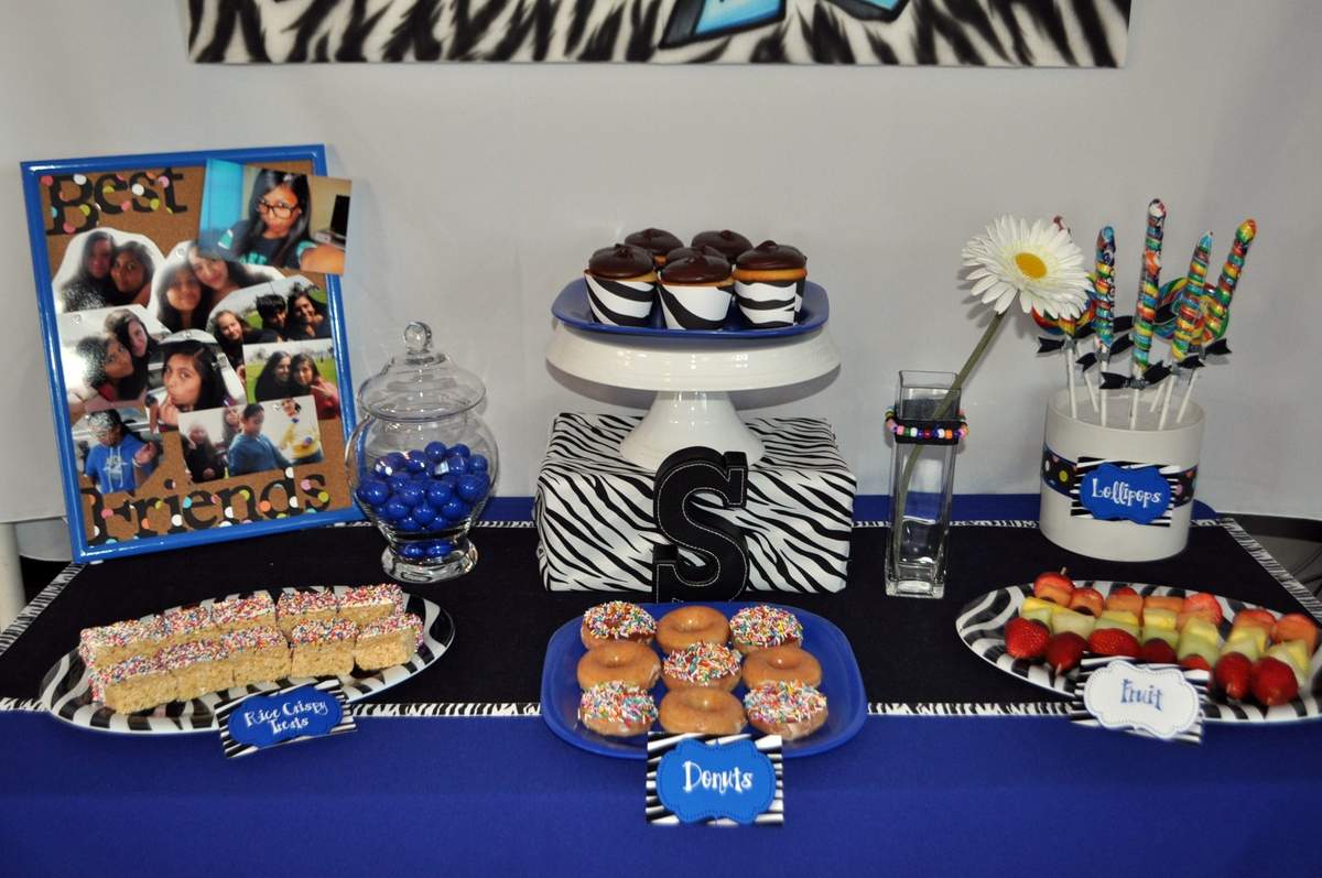 Zebra Funk-Tween party Birthday Party Ideas | Photo 1 of 39 | Catch My ...