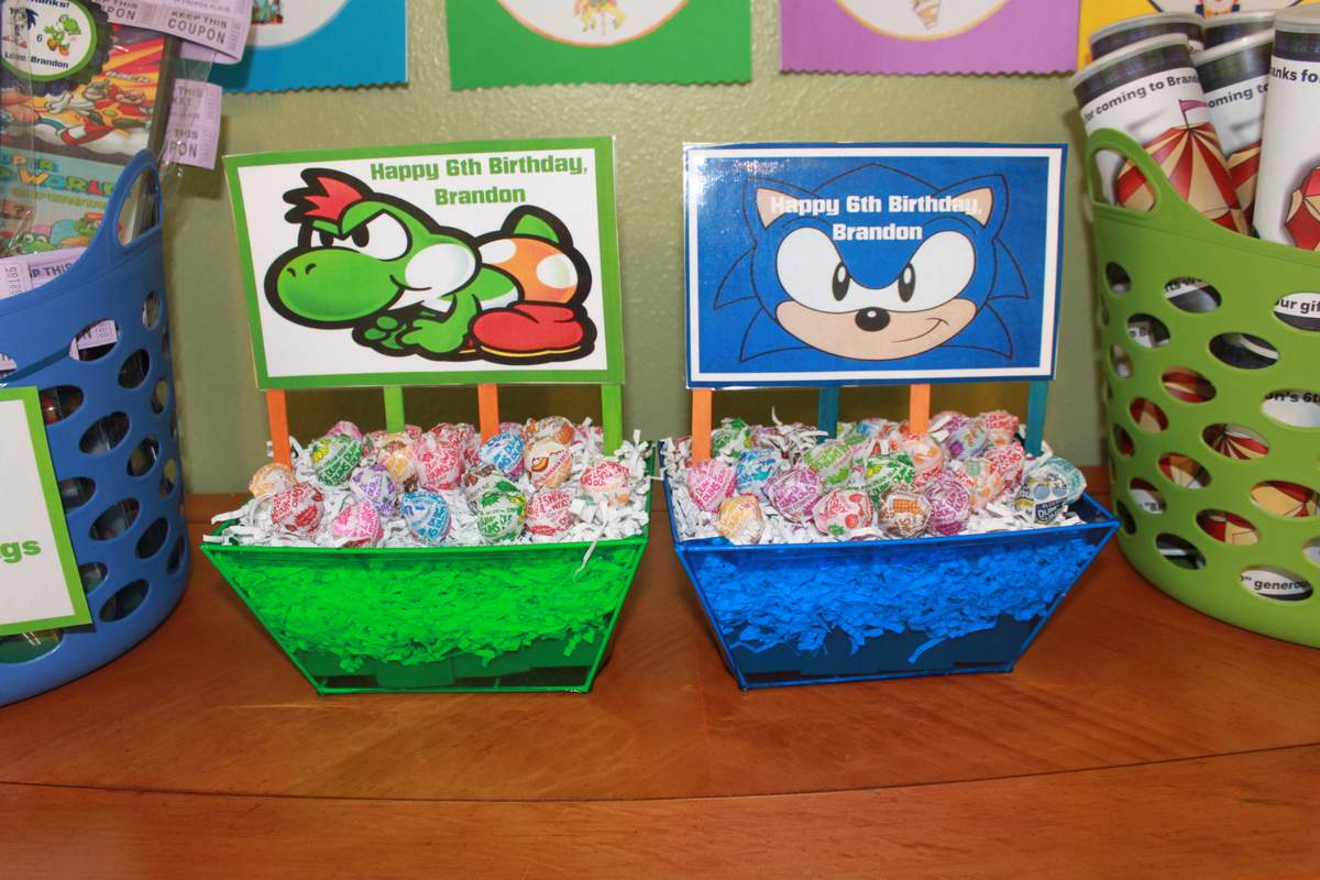 Sonic & Yoshi Carnival Birthday Party Ideas | Photo 35 of 50 | Catch My ...