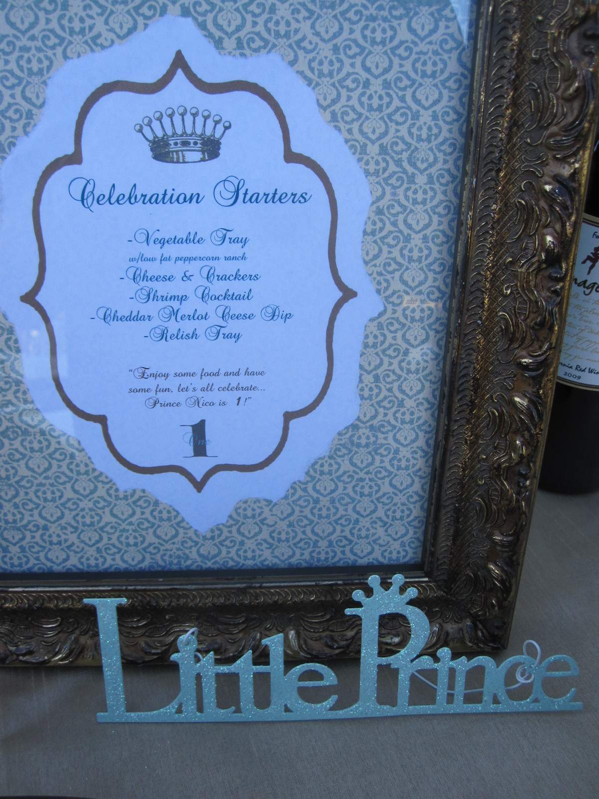 Royaly Sweet Prince Birthday Party Ideas | Photo 15 of 15 | Catch My Party