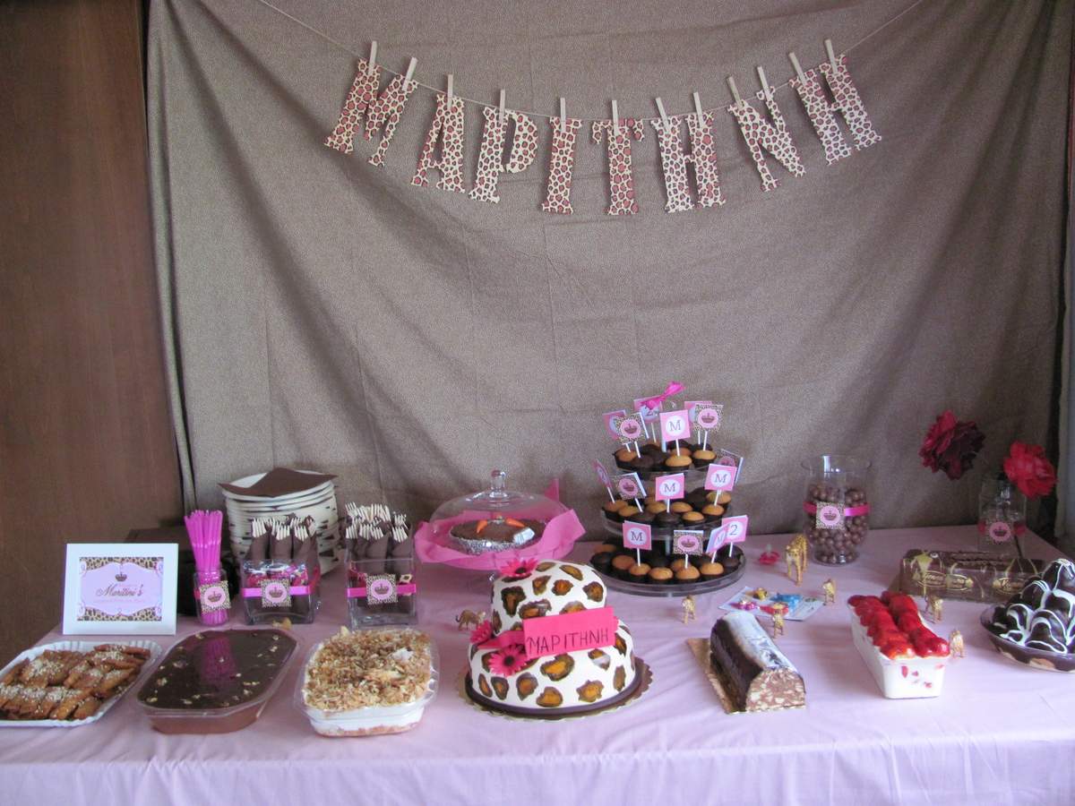 Leopard Safari Birthday Party Ideas | Photo 3 of 10 | Catch My Party