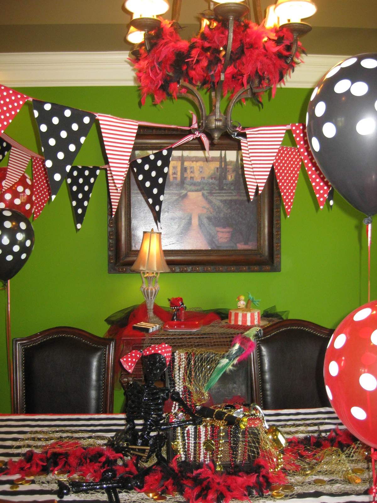 Polka dots and Pirates Birthday Party Ideas | Photo 4 of 20 | Catch My ...