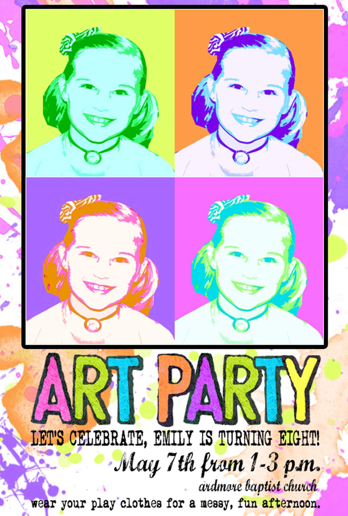 Art Party / Birthday "Pop Art Party" | Catch My Party