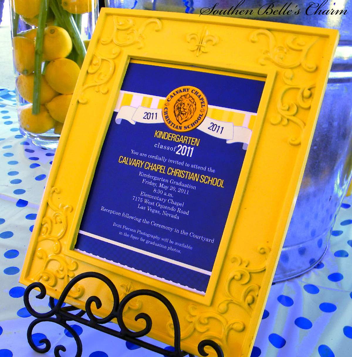 Blue & Yellow Graduation/End of School Party Ideas | Photo 2 of 18 ...