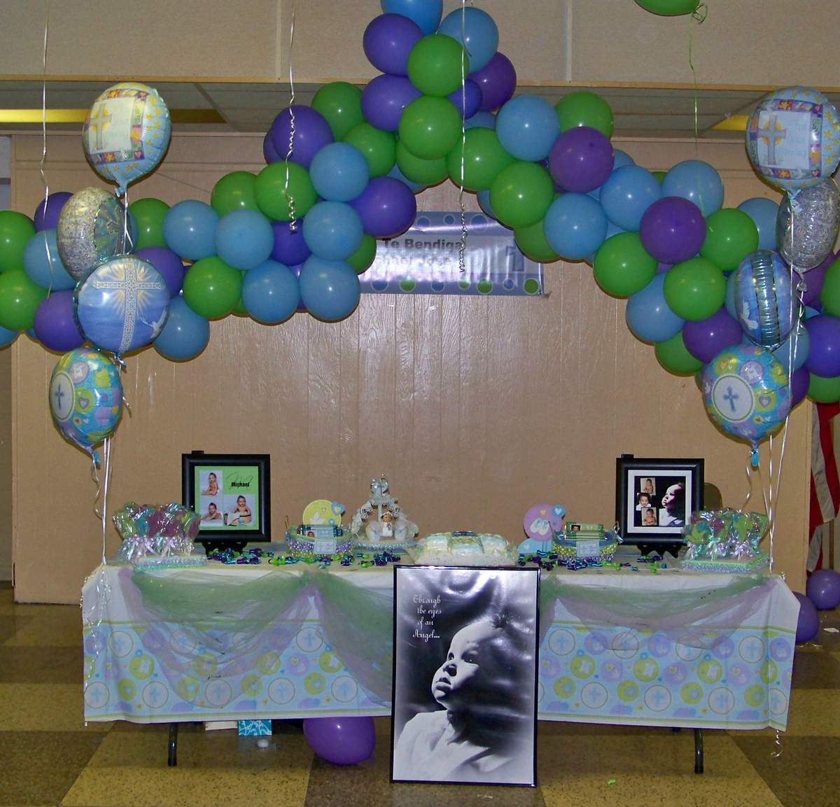 Blue Blessing Baptism Party Ideas | Photo 17 of 37 | Catch My Party