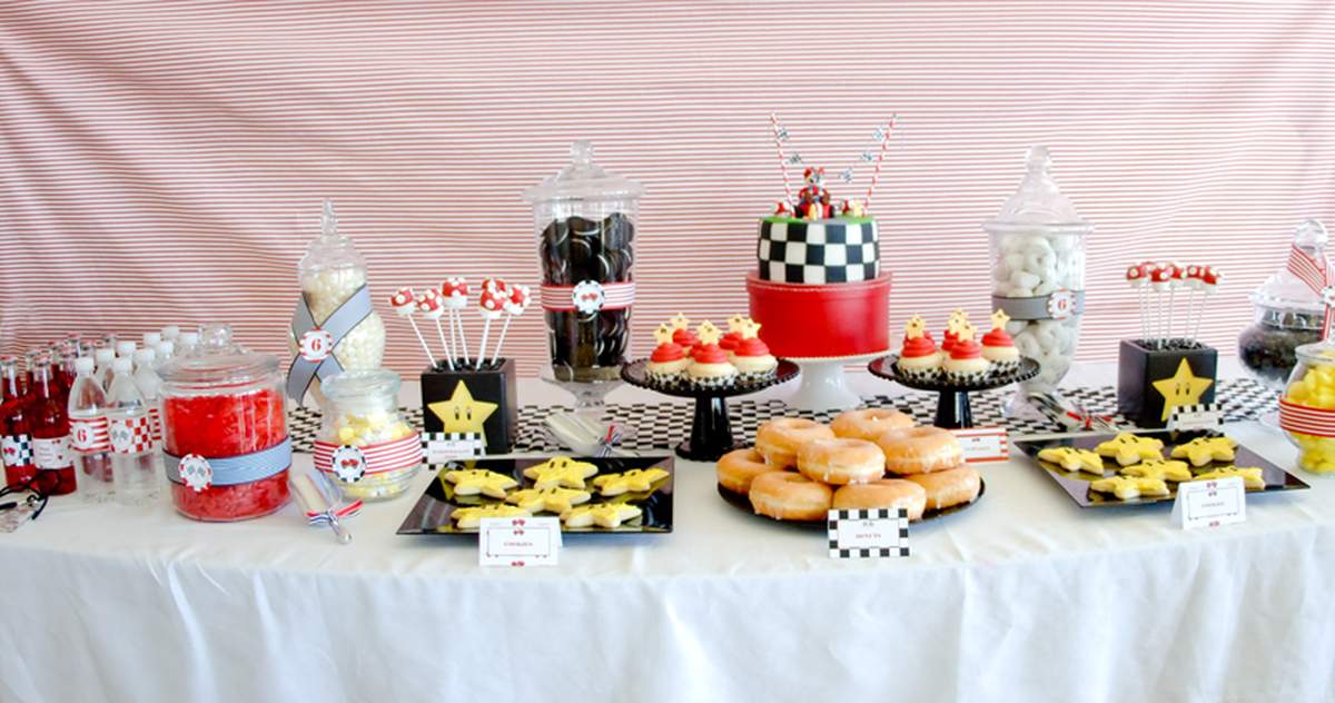 Mario Kart/Racecar Birthday Party Ideas | Photo 2 of 18 | Catch My Party
