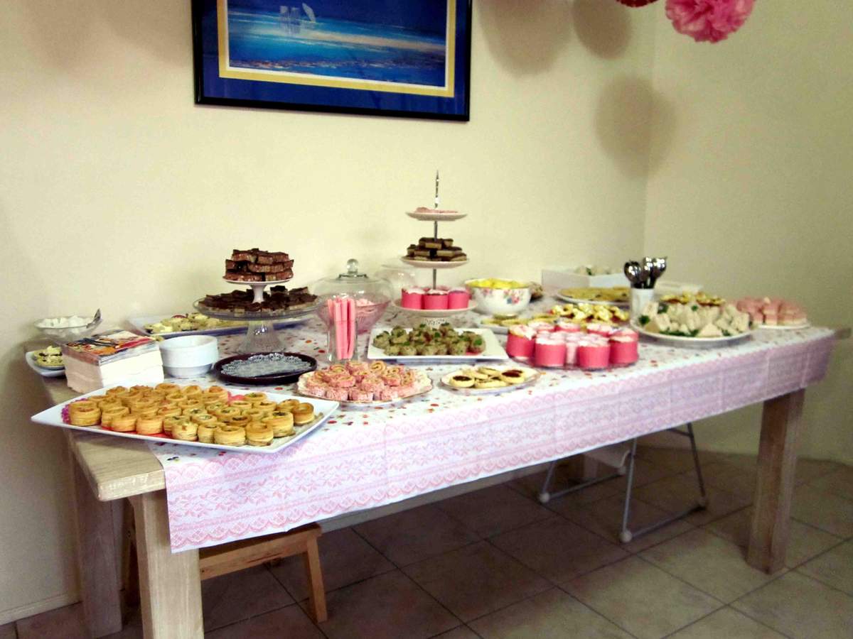 Pink, White And Red with Vintage Tea sets Tea Party Party Ideas | Photo ...