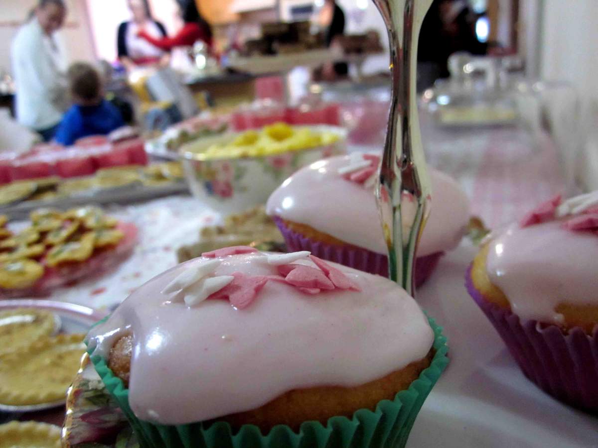 Pink, White And Red with Vintage Tea sets Tea Party Party Ideas | Photo ...