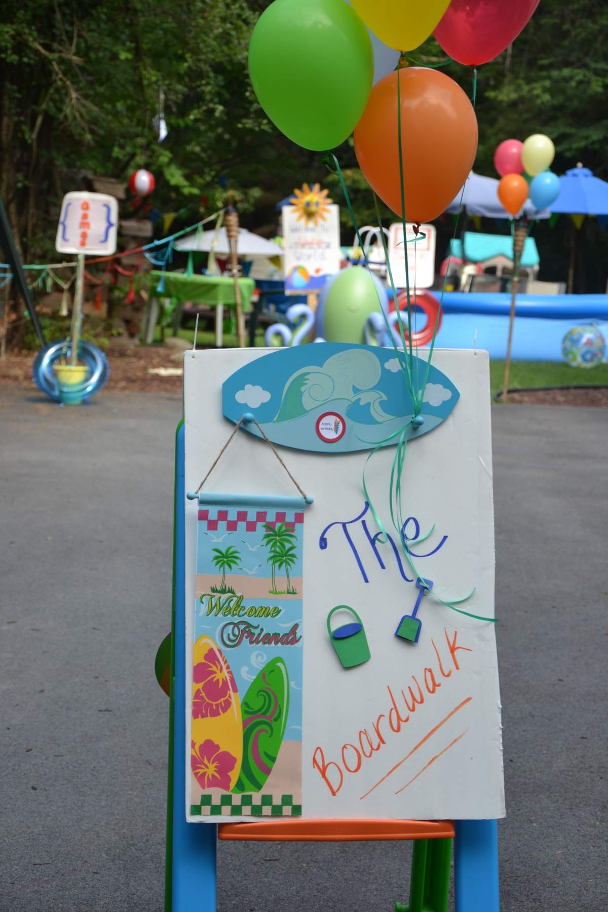 The Beach / Birthday "Backyard Beach Birthday Bash" | Catch My Party