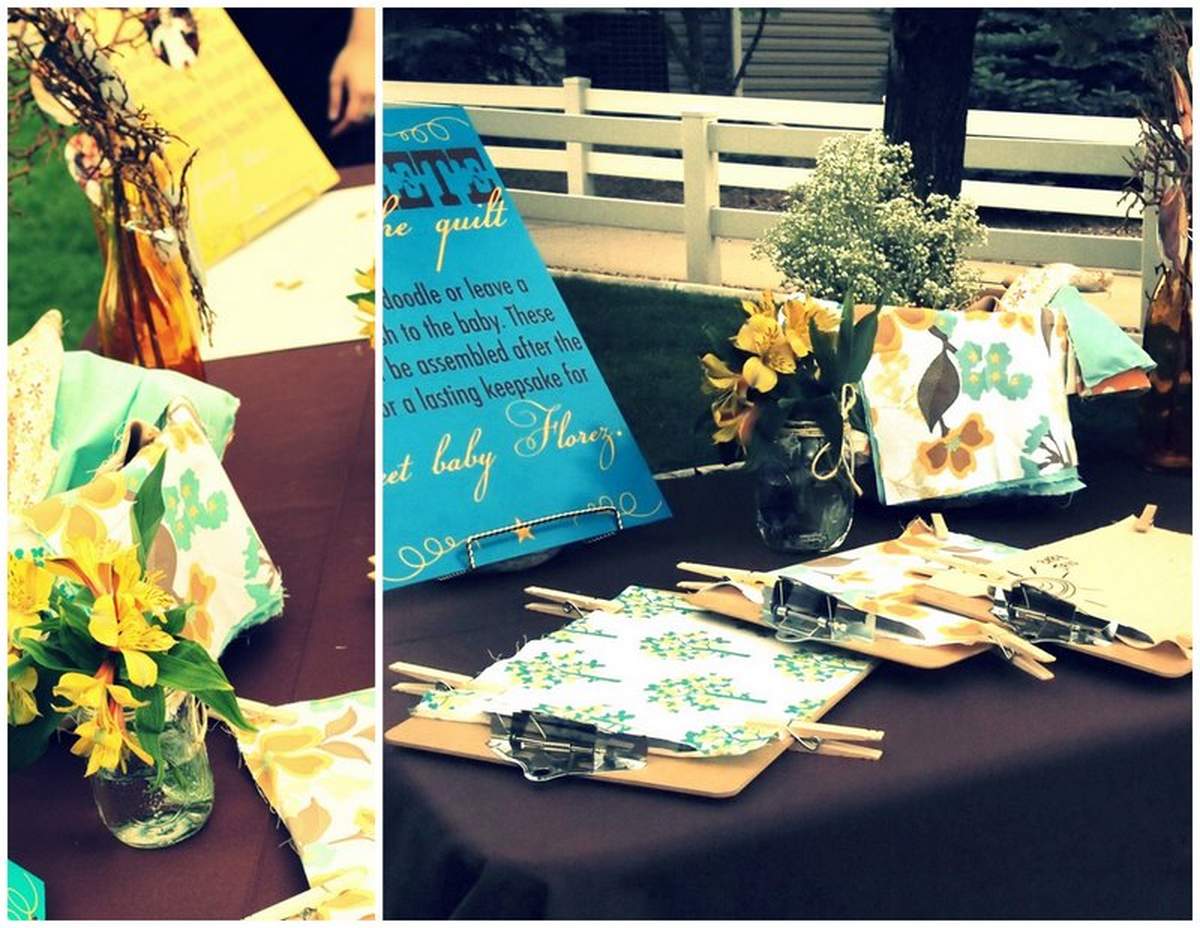 Sunflower Baby Shower Party Ideas | Photo 1 of 14 | Catch My Party