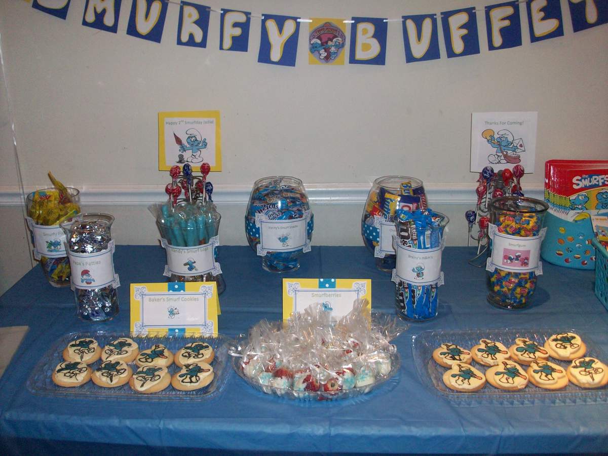 Smurfs Birthday Party Ideas | Photo 5 of 15 | Catch My Party