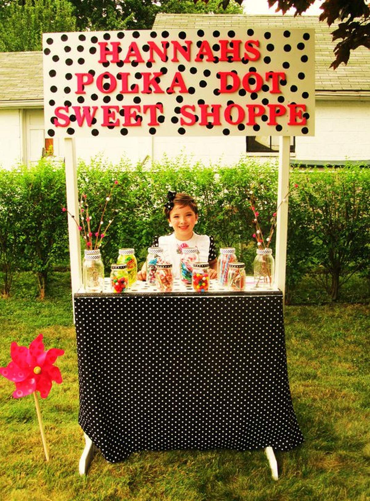 Black and White Polka Dots Birthday Party Ideas | Photo 10 of 50 ...