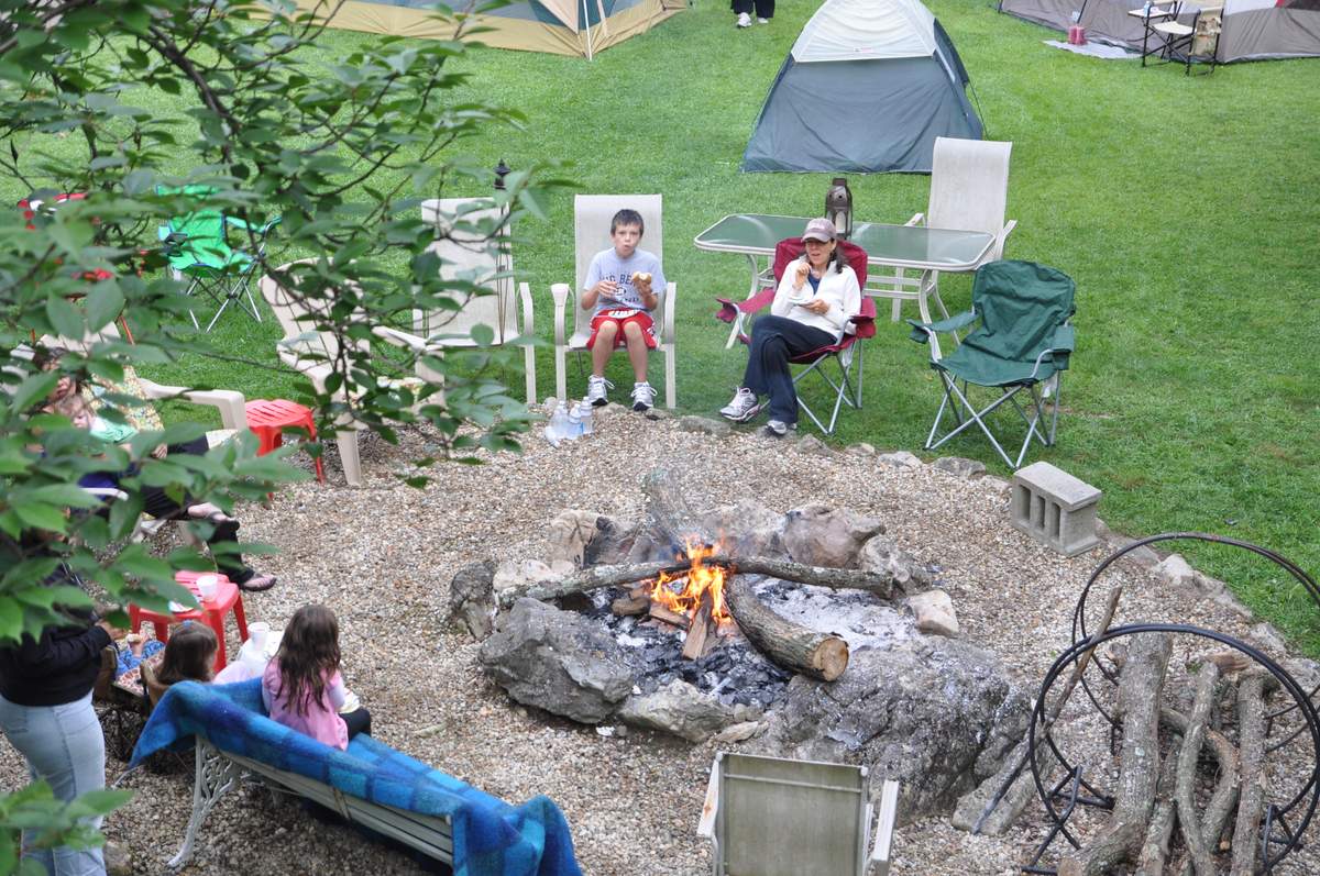 outdoor camping Movie Night Party Ideas | Photo 32 of 44 | Catch My Party