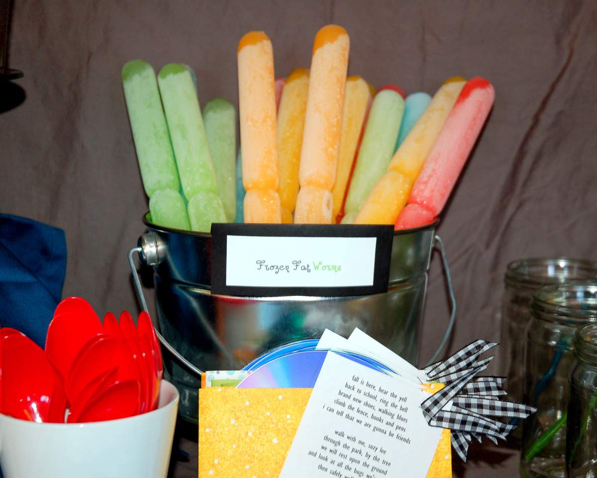 How To Eat Fried Worms Back to School Party Ideas | Photo 2 of 32 ...