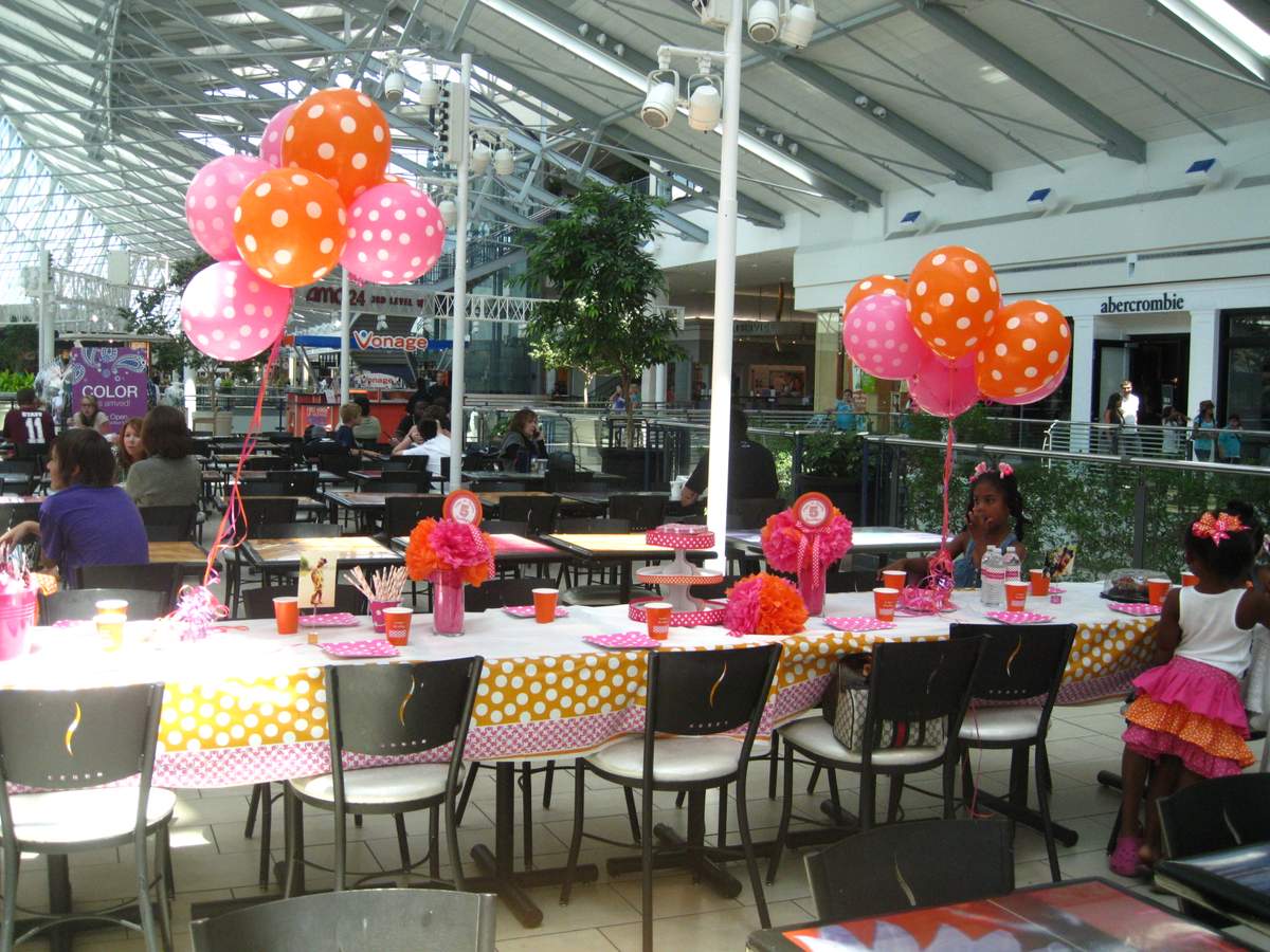Hot Pink and Orange Polka Dot Birthday Party Ideas | Photo 4 of 11 ...