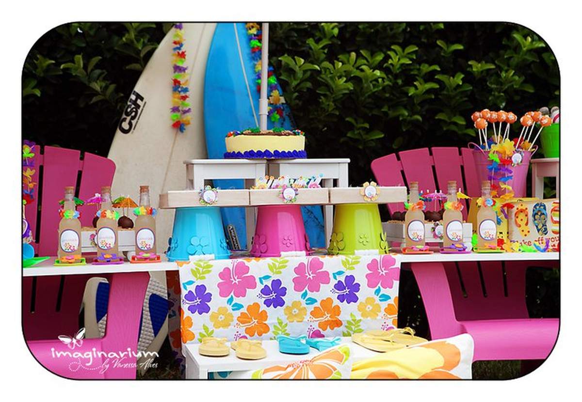 Summer Pool Party Birthday Party Ideas | Photo 6 of 27 | Catch My Party