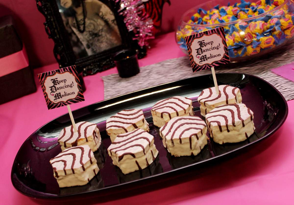 Hot Pink with Zebra Print Birthday Party Ideas | Photo 15 of 29 | Catch ...