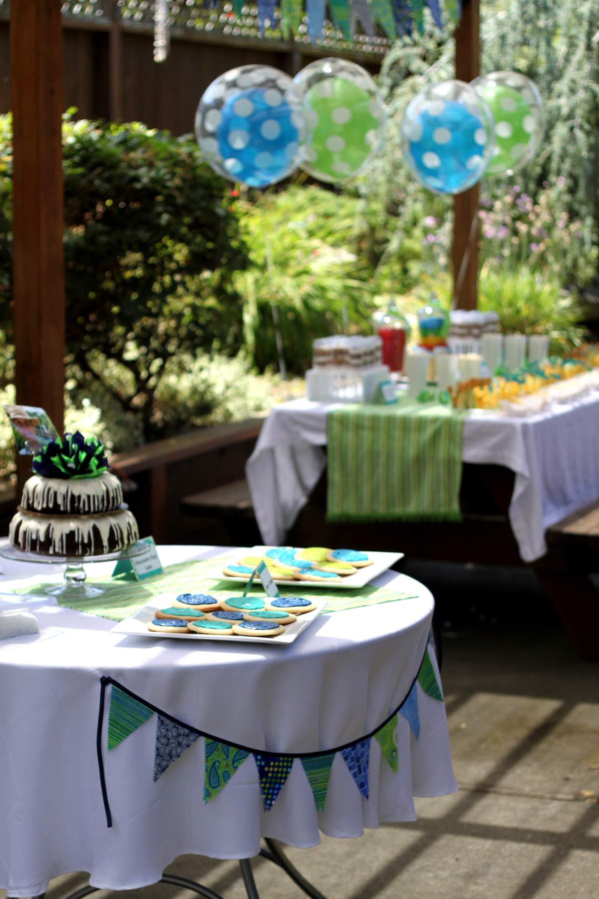 a blue/green theme party for boys Farewell Party Party Ideas | Photo 8 ...