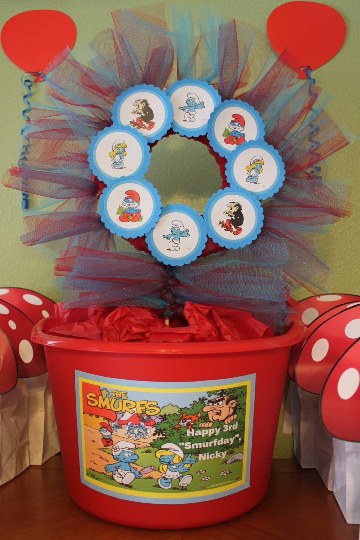 Smurfs Birthday Party Ideas | Photo 26 of 95 | Catch My Party