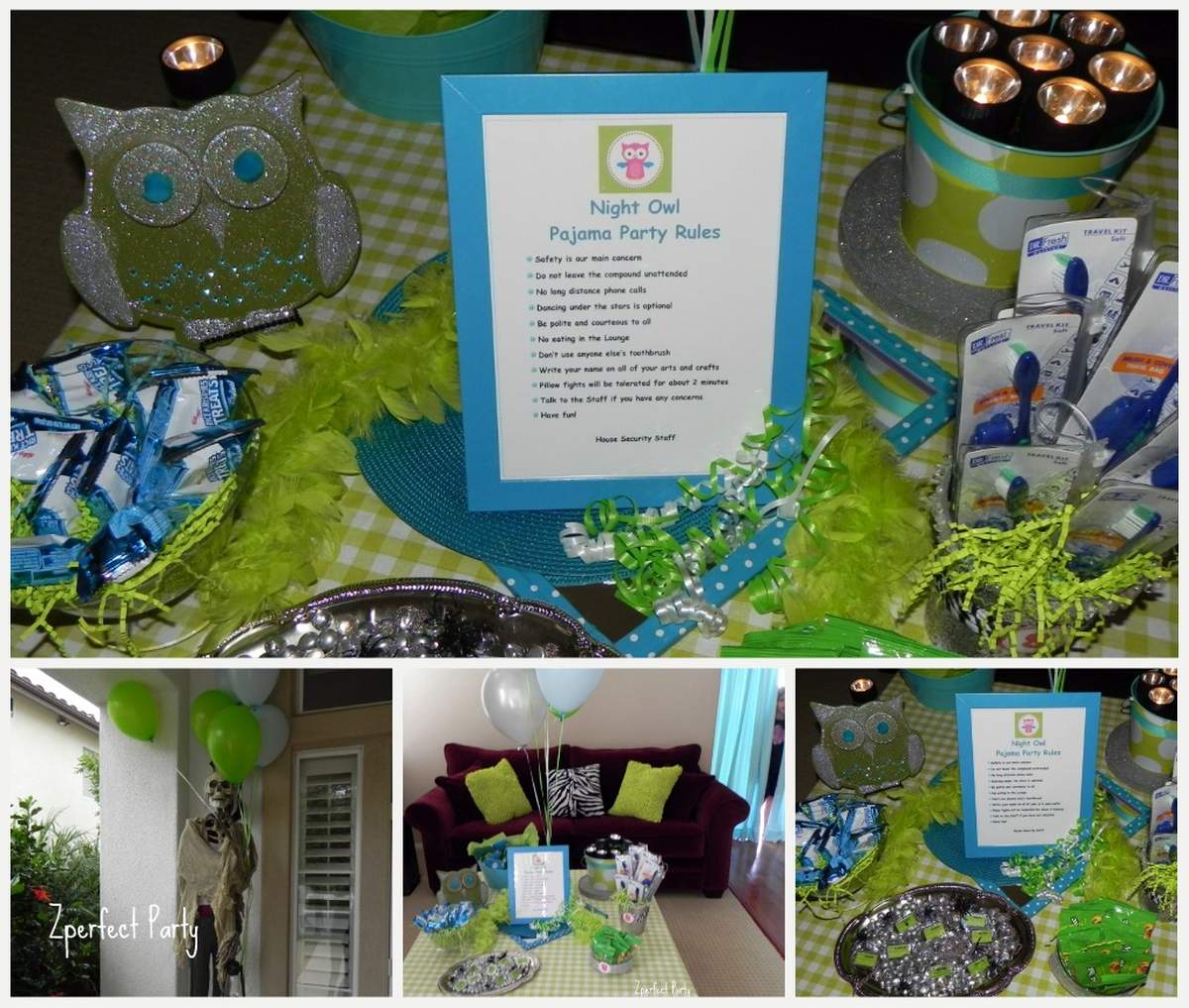 Night Owl Birthday Party Ideas | Photo 2 of 11 | Catch My Party